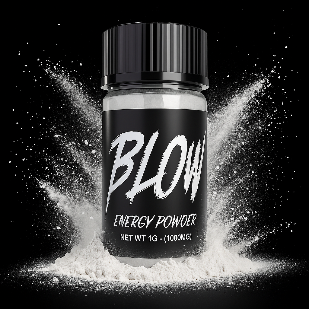 BLOW ENERGY POWDER - 1G Container - 3 Pack (400MG Caffeine Per Vial ...